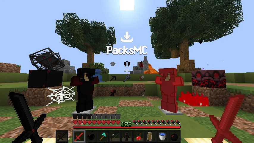 Faithful Edit Dark Red -grei Texture Pack - Download for Minecraft 1.21 ...